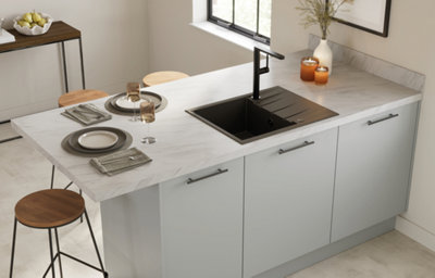 Elcot Matt Steel Grey at B&Q