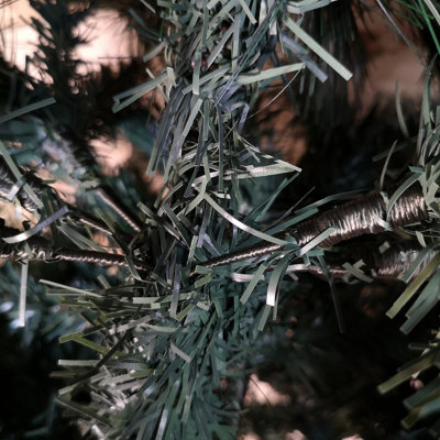 6ft (1.8m) Premier PVC Space Saving Christmas Parasol Tree with 408 ...