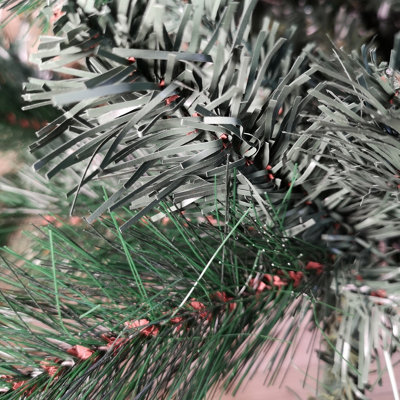 6ft (1.8m) Premier PVC Space Saving Christmas Parasol Tree with 408 ...