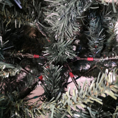 6ft (1.8m) Premier PVC Space Saving Christmas Parasol Tree with 408 ...