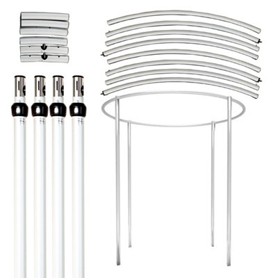 6ft - 10ft Pipe and Drape Backdrop Stand 10ft Circular Pipe for ...