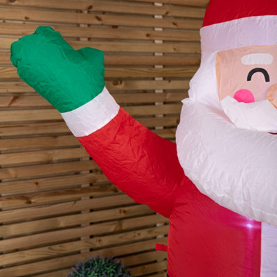 6ft (190cm) LED Christmas Inflatables Outdoor Santa Claus With Gifts ...
