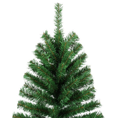 6ft Artificial Christmas Tree with Sturdy Metal Stand 598 tips Green