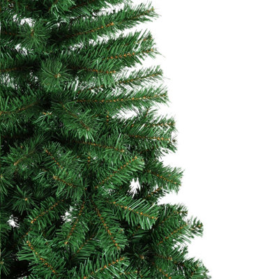 6ft Artificial Christmas Tree with Sturdy Metal Stand 598 tips Green