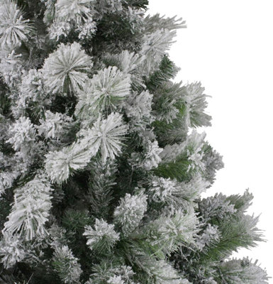 6FT ARTIFICIAL SNOW COVERED COLORADO SPRUCE CHRISTMAS TREE