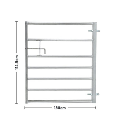 6ft Galvanized Metal Field Gate Farm Gate