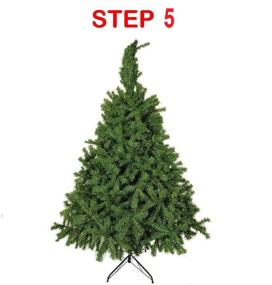 6ft Green Artificial Christmas Tree, 1000 Tips Xmas Pine Tree with ...