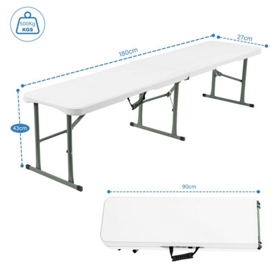 6ft Heavy Duty Folding Trestle Bench Ideal for Catering, Camping ...