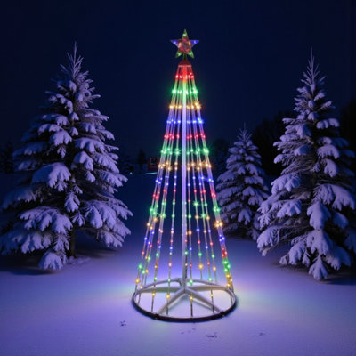 6ft Multicolour Maypole Christmas Tree