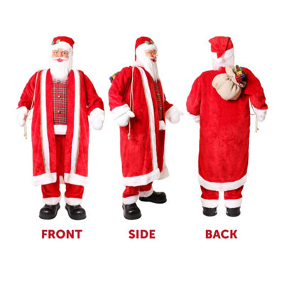 6ft Singing Dancing Santa Prop