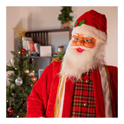 6ft Singing Dancing Santa Prop