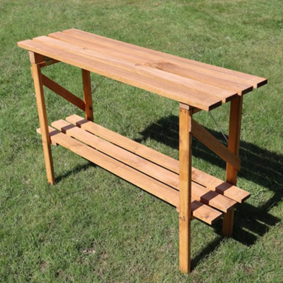 Wooden greenhouse staging b&q store