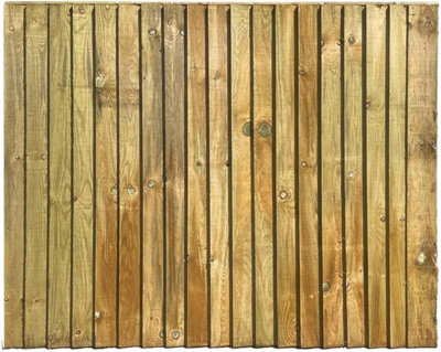 6FT x 6FT Feather Edge Timber Fence Panels Pressure Treated Closeboard ...