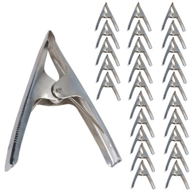 6in Metal Market Stall Clips Clamps Grips Holder Clasp 25 Pack