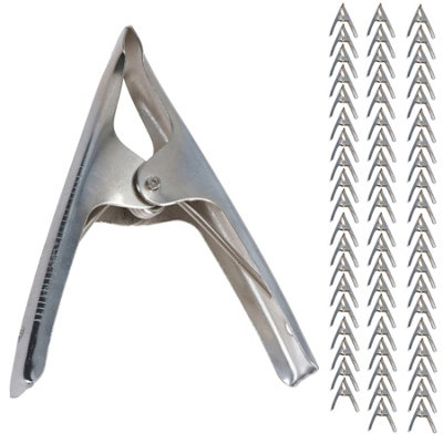 6in Metal Market Stall Clips Clamps Grips Holder Clasp 50 Pack