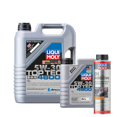 6L LIQUI MOLY TOP TEC 4600 5W30 Engine Oil SN CF BMW LL + Oil Additive ...