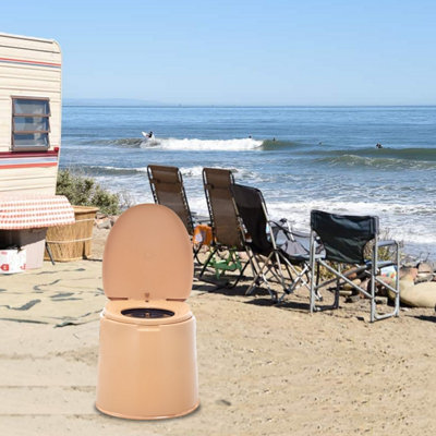 6L Portable Camping Toilet Compact Potty for Caravan, Picnic, Fishing ...