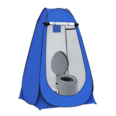 6L Portable Camping Toilet with Privacy Pop-Up Tent Outdoor Potty for ...