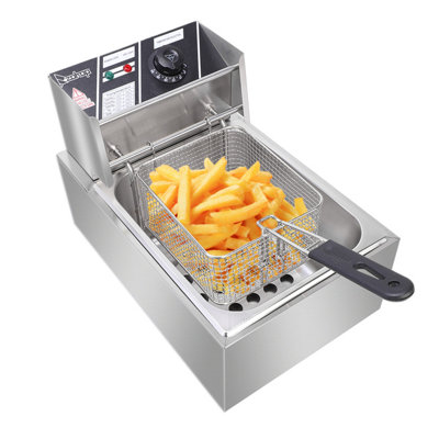 6L Stainless Steel Single Cylinder Electric Fryer