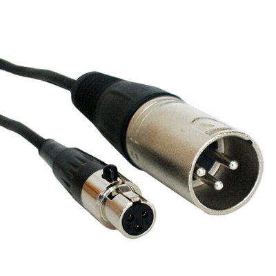 6m 3 Pin XLR Male to Mini XLR Female Microphone Cable Plug Socket ...