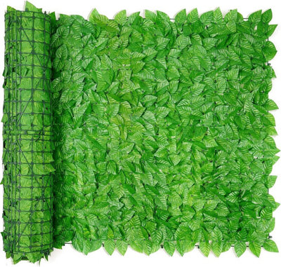 6m x 1m Artificial Ivy Leaf Garden Privacy Screen Roll - Fake Hedge ...
