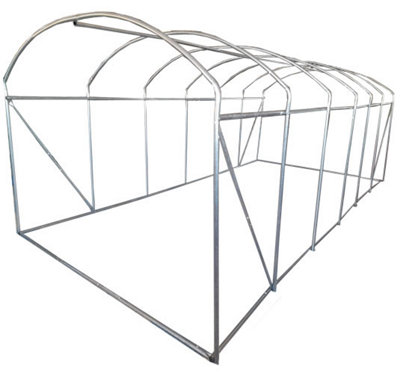 6m x 3m (20' x 10' approx) Extreme Clear Polythene Poly Tunnel