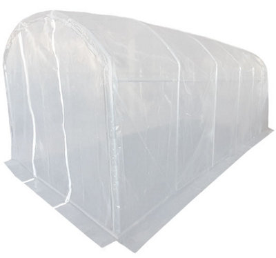 6m x 3m (20' x 10' approx) Extreme Clear Polythene Poly Tunnel