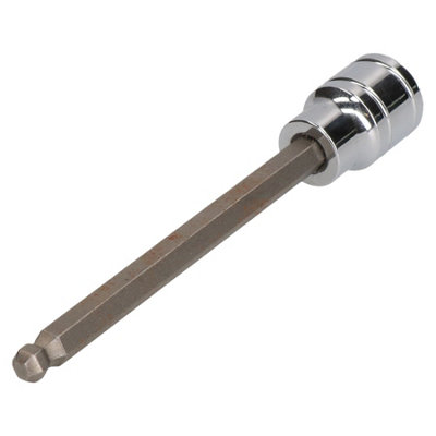 6mm 3/8" Drive Long Ball Ended Hex Allen Key Socket Bit 85mm Deep Reach ...