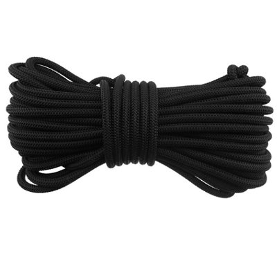 6mm Elastic Shock Cord Bungee Rope Tie Down Black Strong Heavy Duty 100m