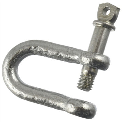 6mm Galvanised Dee Shackle PACK of 4 Shackle Chandlery DK01