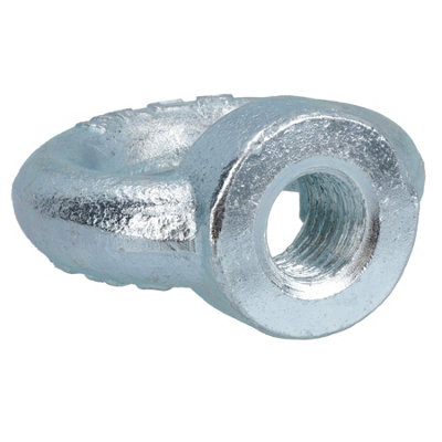 6MM LIFTING EYE NUT FASTENER INTERNAL FEMALE THREAD ZINC PLATED 20MM ...