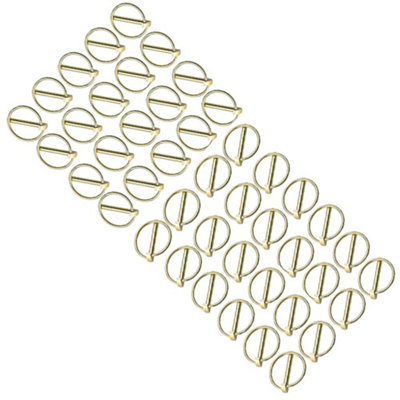 6mm Lynch Pins Clip Clamp (Linchpin) Linkage Locking Pin Fastener Set ...