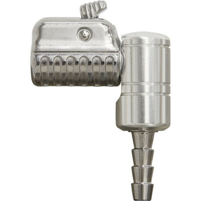 6mm Male Bore 90 Degree Angled Tyre Inflator Connector with 360 Swivel Head