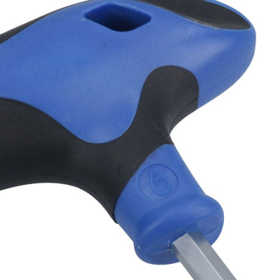 6mm Metric T Handle Allen Hex and Ball Ended Hexagon Key T Bar Wrench