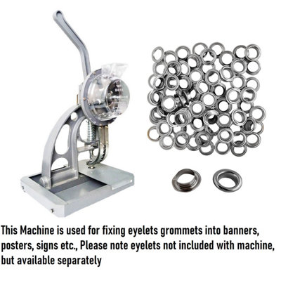 6mm Semi-Automatic Eyelet Machine, Banner Buckle Making Machine for Posters or Signs