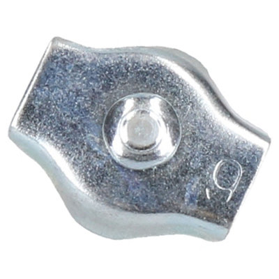 6mm Simplex Wire Rope / Cable Clamp Grips 10 PACK Zinc Plated