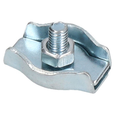 6mm Simplex Wire Rope / Cable Clamp Grips 24 PACK Zinc Plated