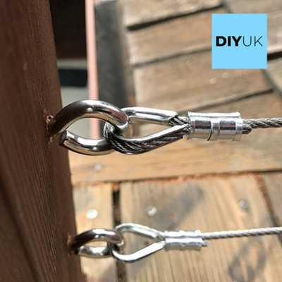 6mm Wire Rope Cable Thimble Wire Eye ( Pack of: 10 ) DIN 6899B ...