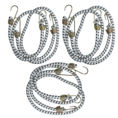 6pc 36" / 900mm Heavy Duty Bungee Cord Strap Tie Down Holder Metal ...