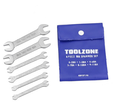 6pc BA Spanner Set Precision Open Ended Wrench
