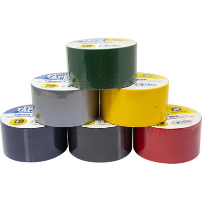 6pc Gaffer Tape 48mm X 10m Mesh Gaffa Duct Cloth Waterproof Rolls ...