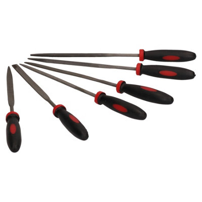 6pc Needle File Set For Hobby Craft Wood Ceramic Metals - Total Length ...