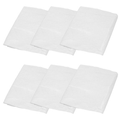6pc Polythene Dust Sheets Cover For Decorating Painting Waterproof 9ft ...