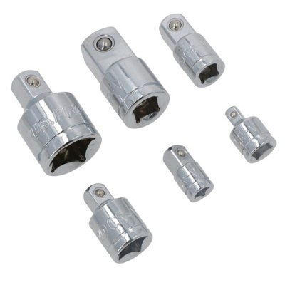 6pc Socket Reducer Adapter Adaptor Step Up Step Down Socket Converter Set