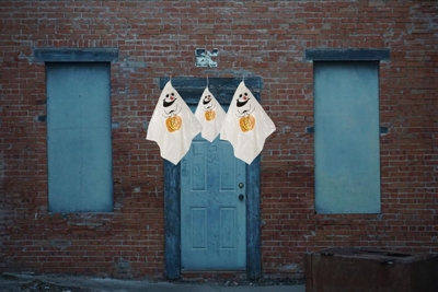 6Pcs Halloween White Ghost Hanging Spook Indoor/Outdoor Horror Theme ...