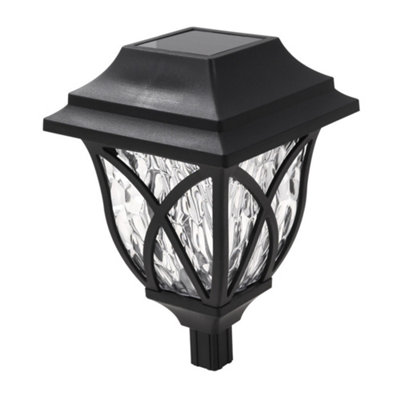 6Pcs Outdoor Solar-Powered Waterproof Pathway Lights, Black Easy ...