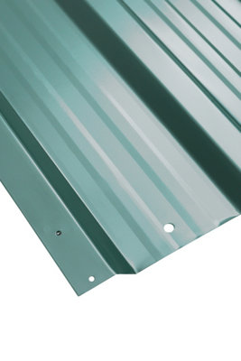 6Pcs/Pack Dark Green Metal Roof Panels 129cm L x 45cm W