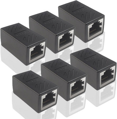 6pcs RJ45 Coupler, Cat7 Cat6 Cat5e Ethernet Coupler, Network Cable ...