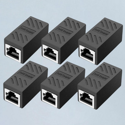 6PCS RJ45 Coupler, Ethernet Cable Extender Coupler to Connector for ...