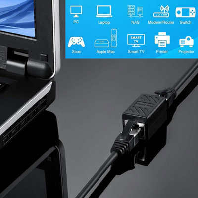 6PCS RJ45 Coupler, Ethernet Cable Extender Coupler to Connector for ...